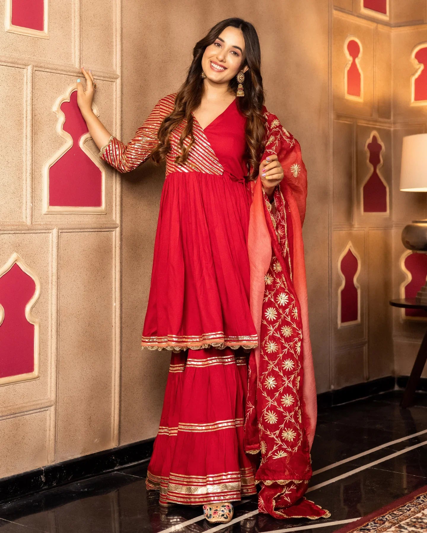 Buy Anya Gotapatti Sharara Set online in India at Best Price | Aachho ...