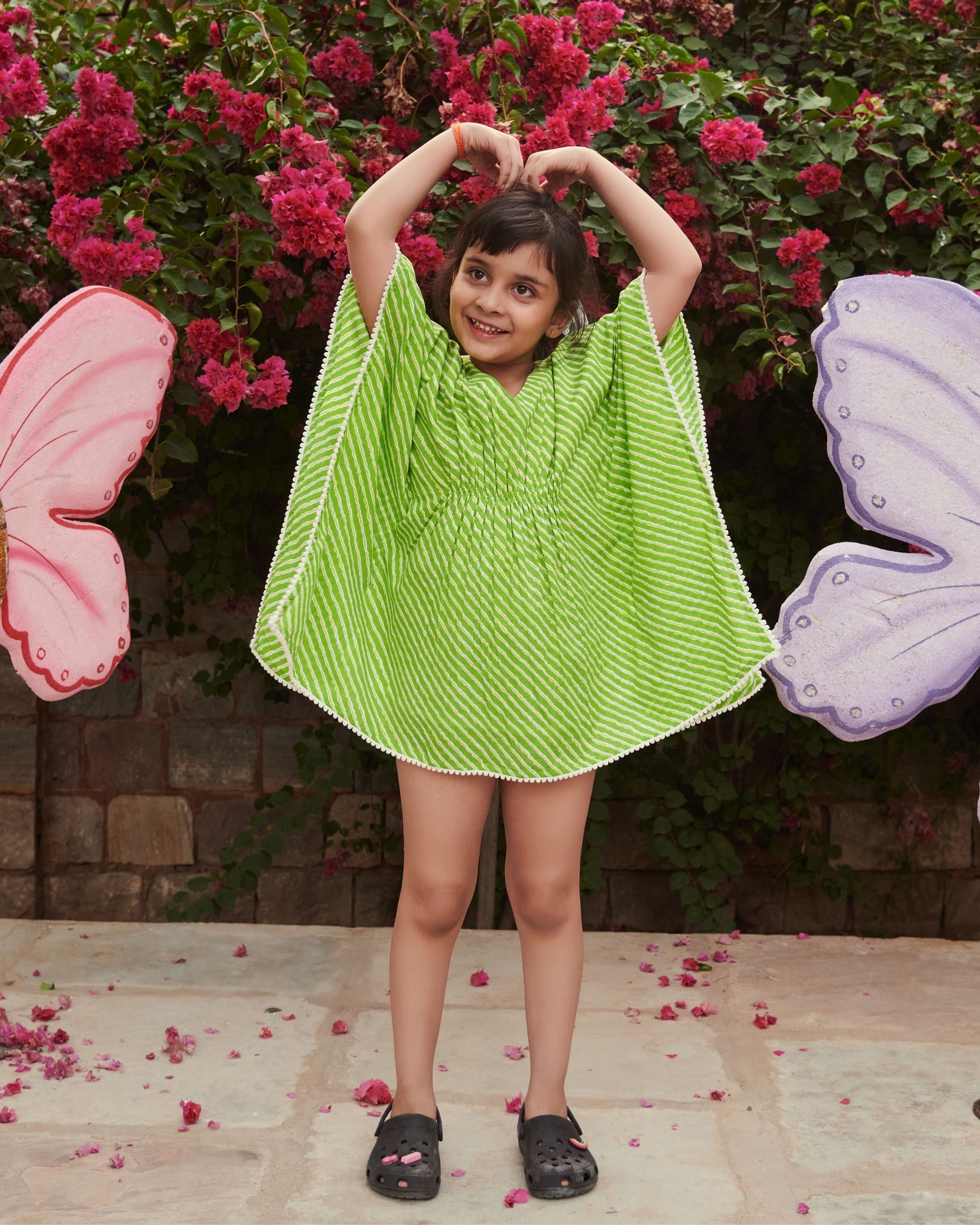 Shop Popsicle Tie & Dye Cotton Kaftan Dresses for Girls online in India at Aachho – Aachho.co