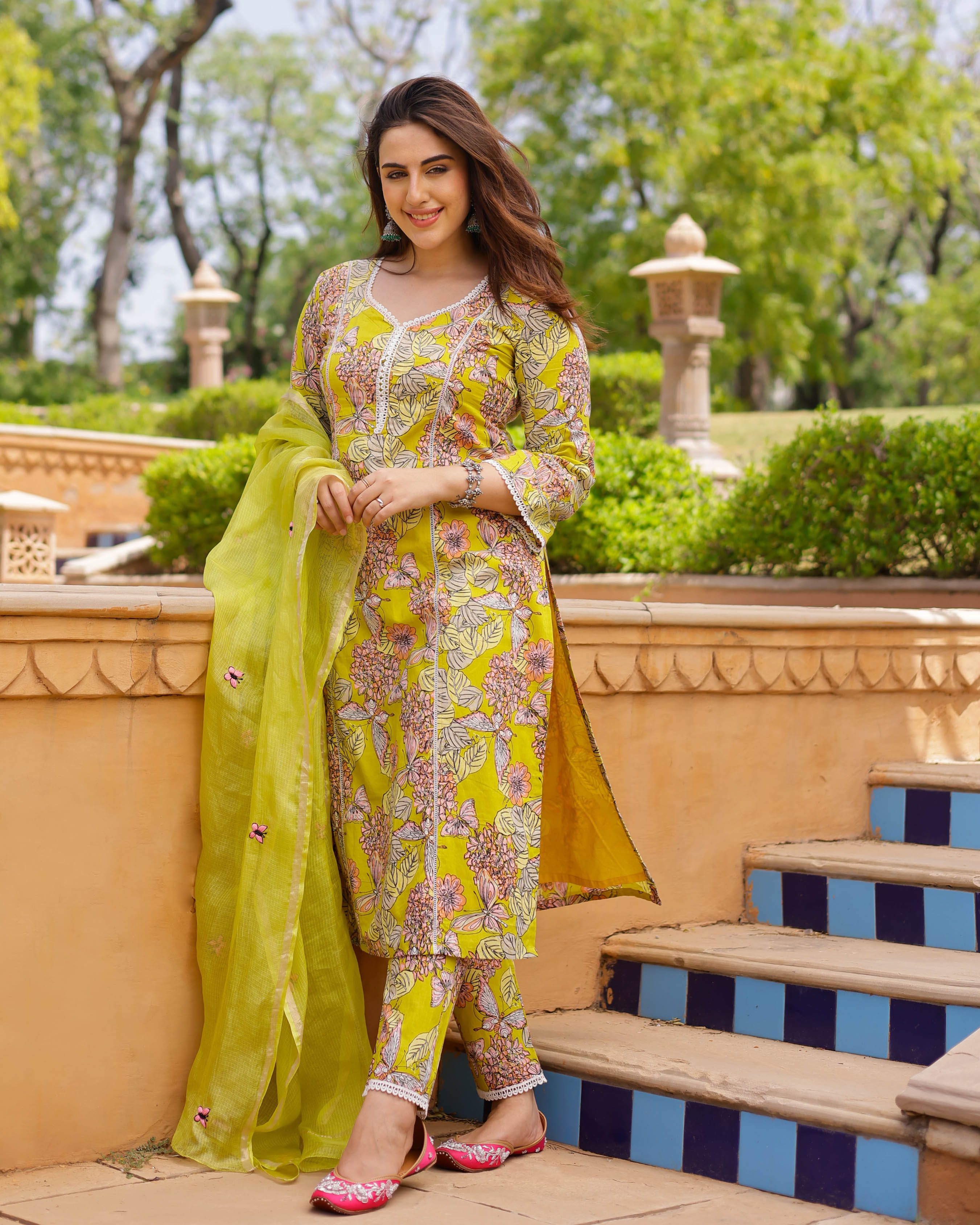 Shop Reva Cotton Suit Set for Women Online in India at Aachho